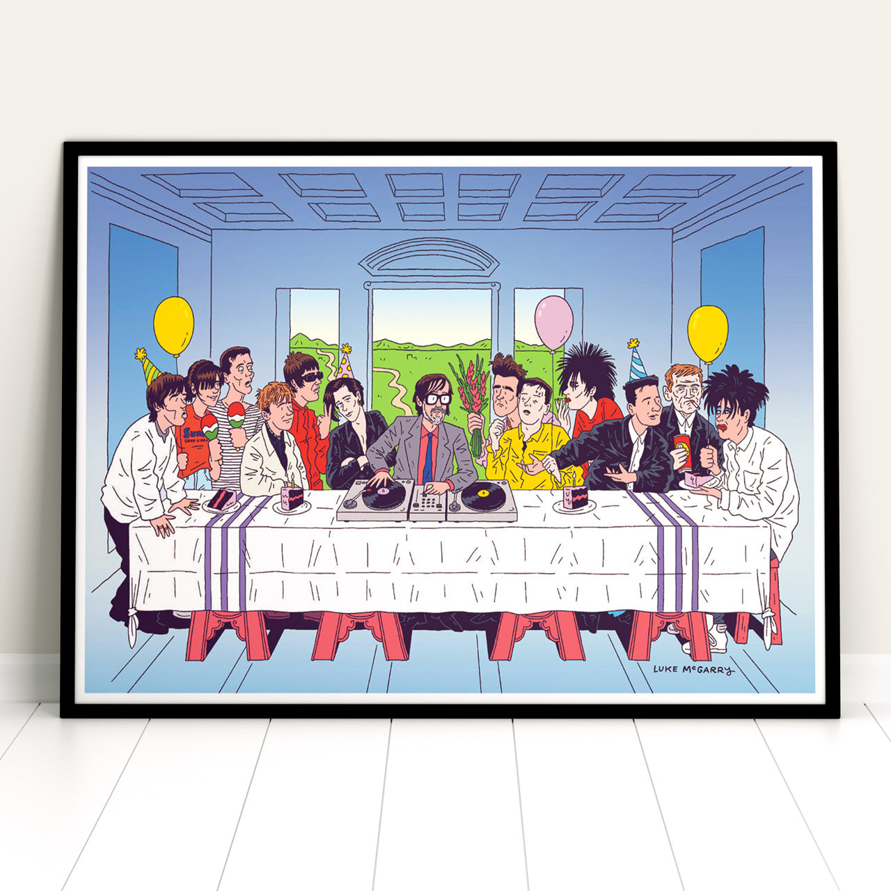 Britpop Last Supper Print – Luke McGarry